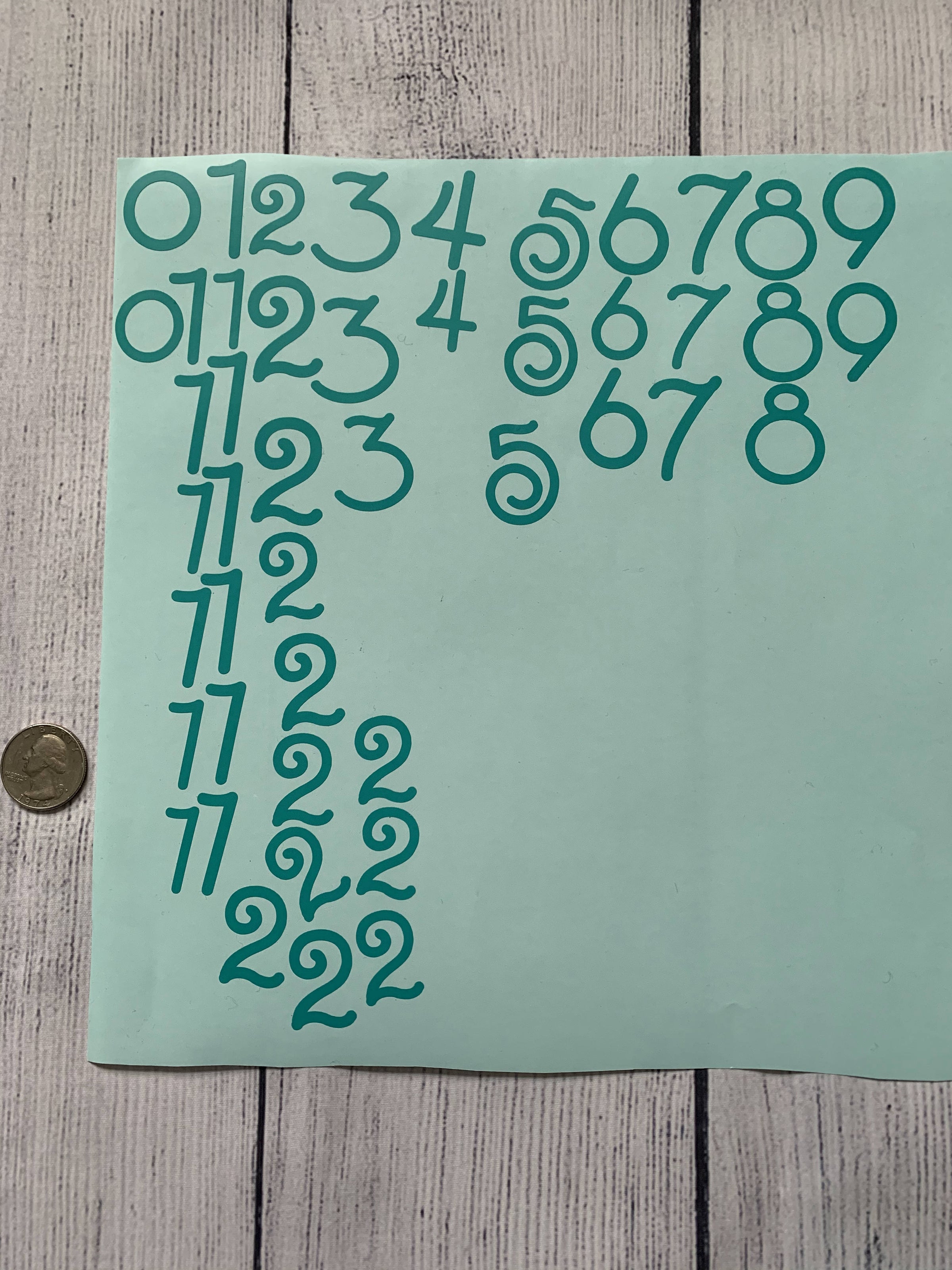 Graffiti Numbers 0 9